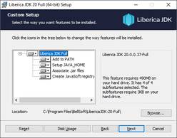 Liberica JDK 20+37 Install Guide