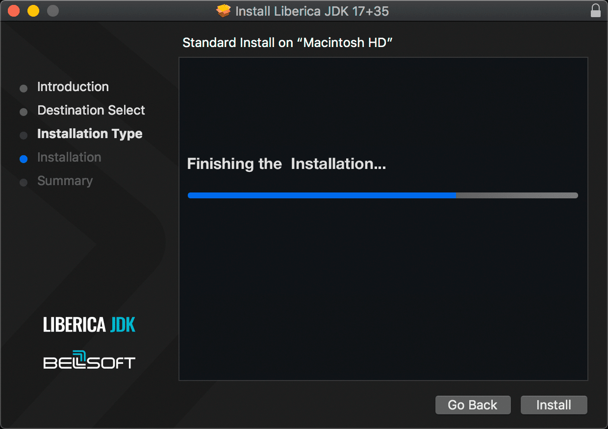 Liberica JDK 17+35 Install Guide