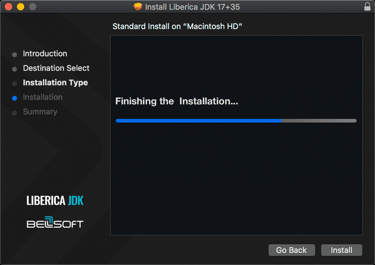 Liberica JDK 17+35 Install Guide