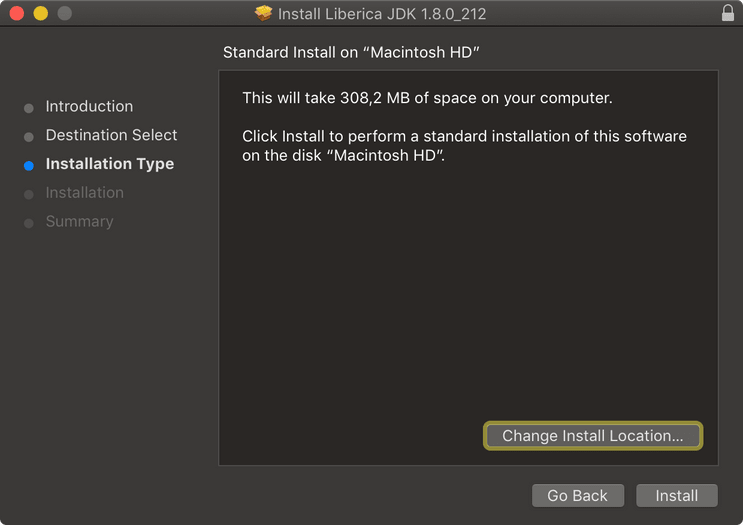 Liberica JDK 8u282+8 Install Guide