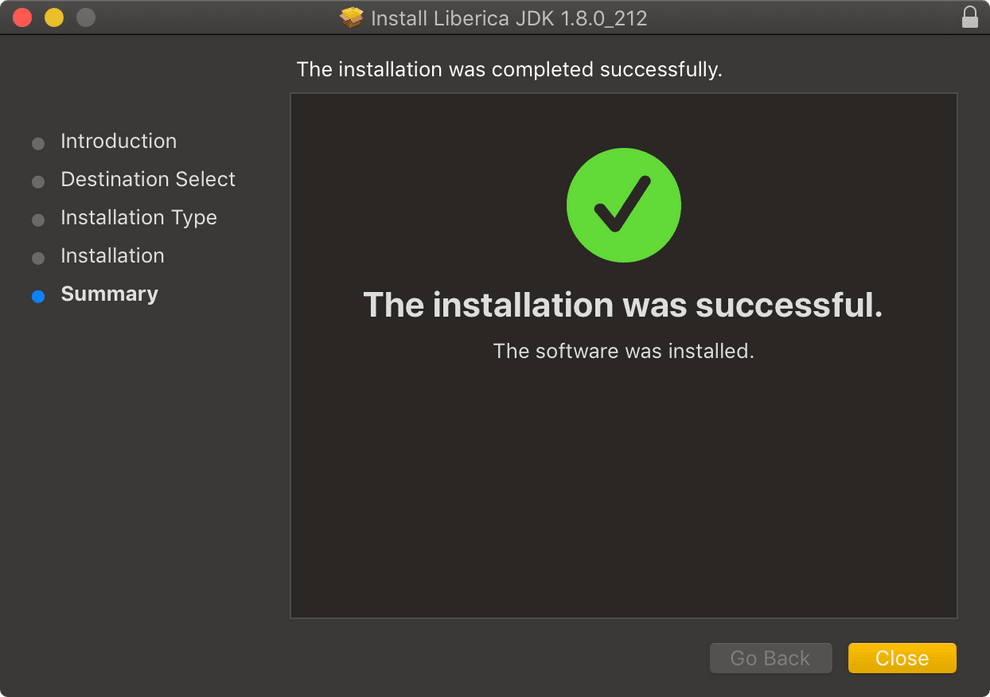 Liberica JDK 8u282+8 Install Guide