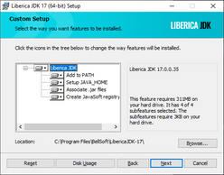 Liberica JDK 17+35 Install Guide