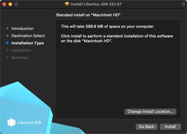 Liberica JDK 22+37 Install Guide