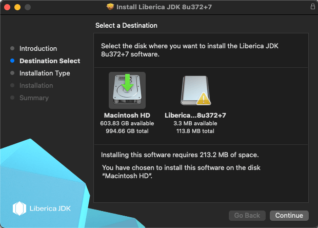 Liberica JDK 8u372+7 Install Guide