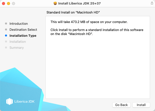 Liberica JDK 25+37 Install Guide