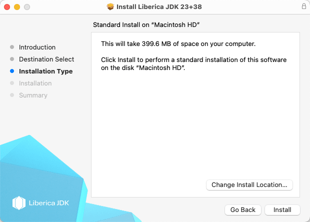 Liberica JDK 23+38 Install Guide