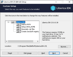 Liberica JDK 23+38 Install Guide