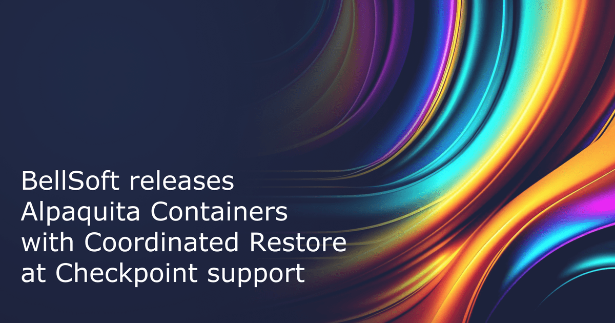 BellSoft releases Alpaquita Containers with CRaC