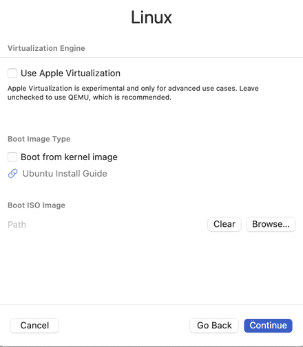 Installing Linux VM on Apple Silicon