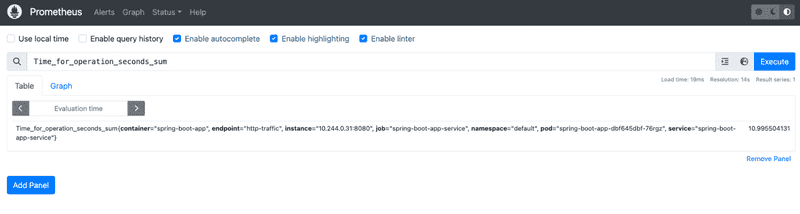 Spring Boot monitoring with Prometheus in Kubernetes