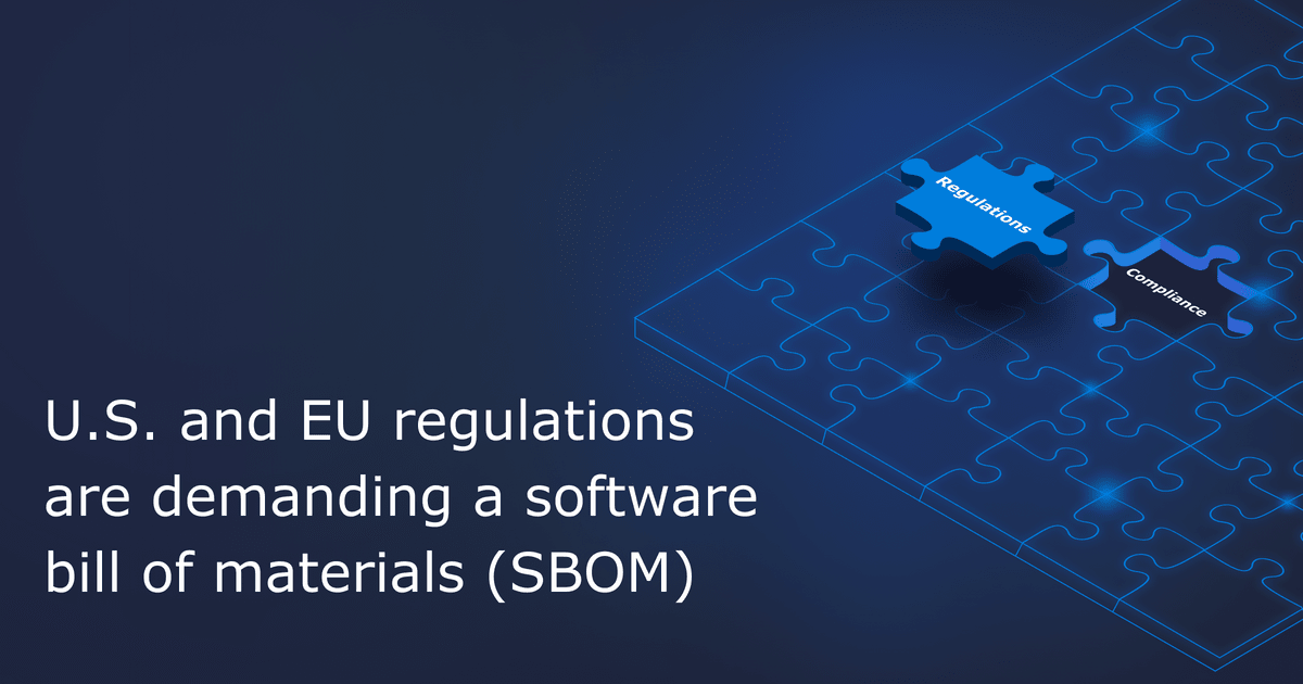 SBOM as a legislative requirement